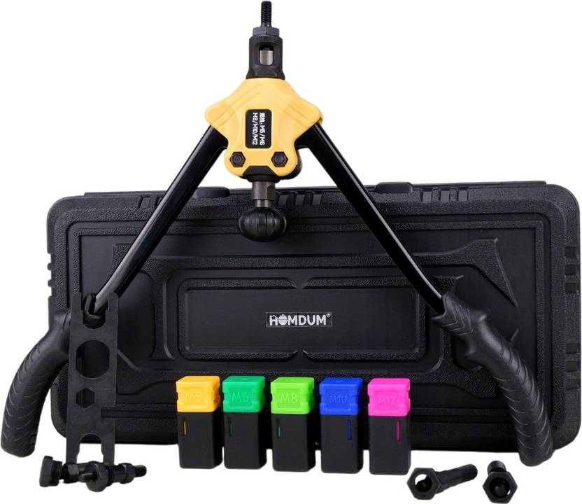 Homdum 14" Rivet Nut Tool Deli Professional Hand Rivet Setter Kit with ...