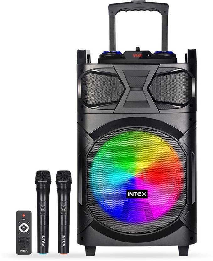 Buy Intex T-350 TUFB (Dual) Trolley Speaker 60 W Bluetooth Party Speaker Online from Flipkart.com