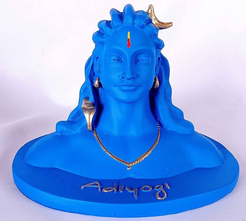 Pepino SS Blue Adiyogi Shiva Idol for Gift & Puja, Car Dashboard Big ...