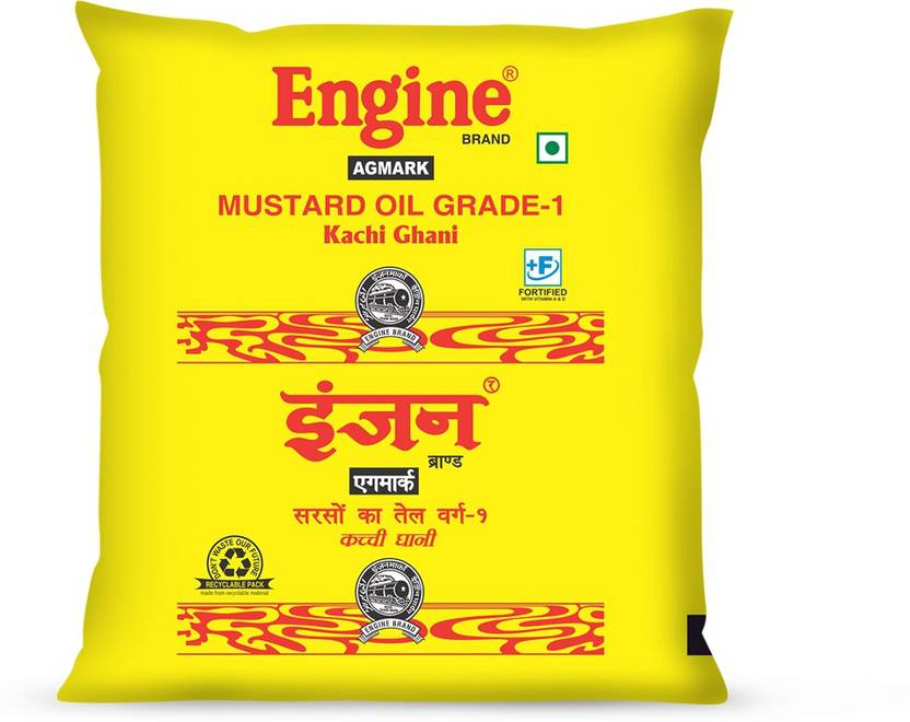 Engine Kachi Ghani Mustard Oil Mustard Oil Pouch Price in India - Buy ...