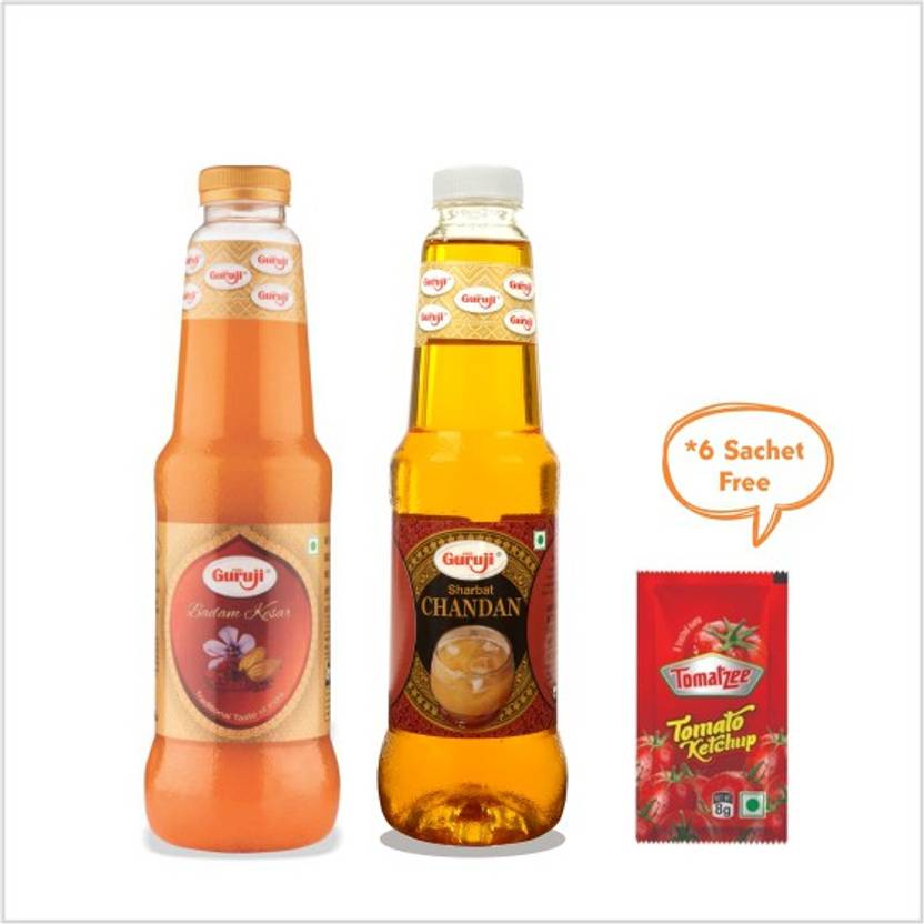 SHREE GURUJI Badam Kesar & Chandan sharbat (pack of 2) Price in India ...