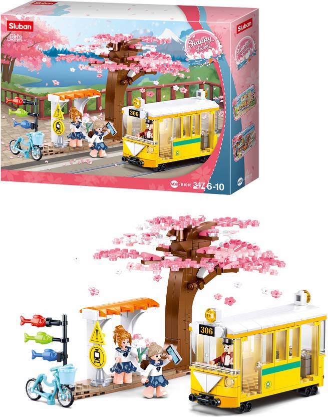 Sluban Happy Diary-Downtown Tram Building Blocks, Construction Toy for ...