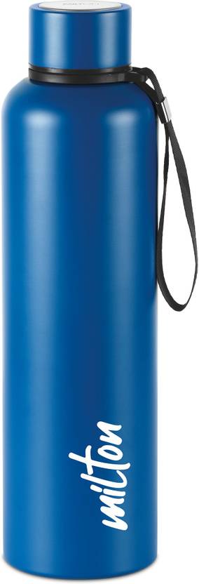 MILTON Aura 1000 Thermosteel Bottle, 1.05 Litre, Dark Blue | 24 Hours ...