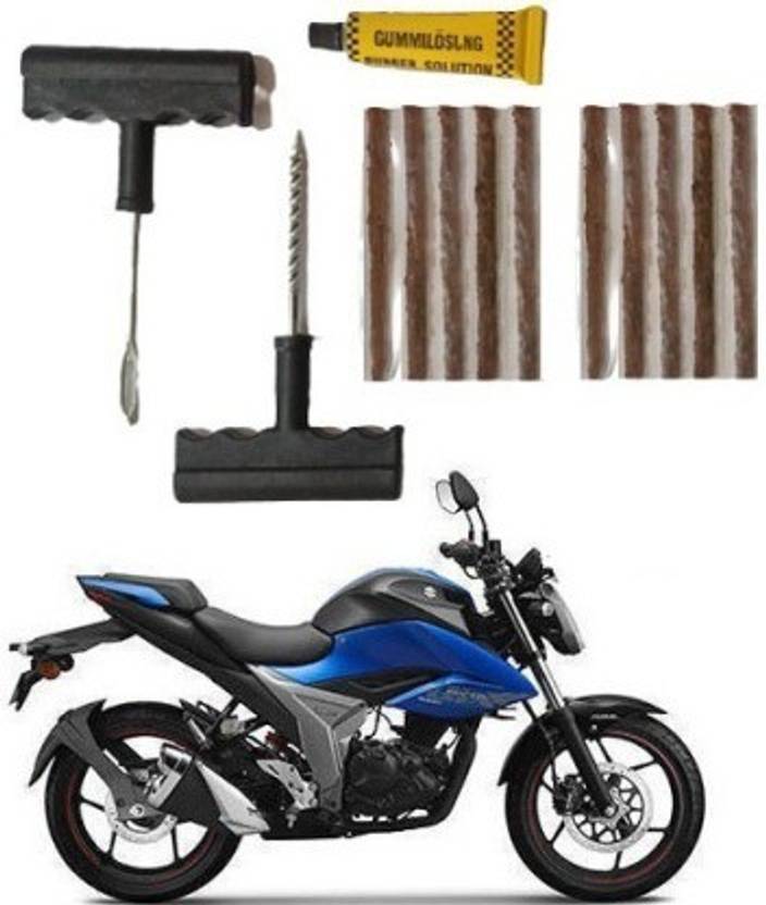 AutoGnix Puncture Kit For Suzuki Gixxer 250 Tubeless Tyre Puncture ...