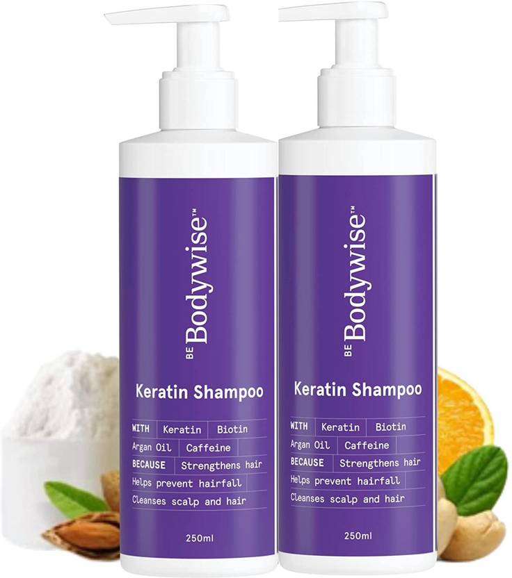 Bodywise Keratin Anti Hair Fall Shampoo for Women | Clinically Proven ...