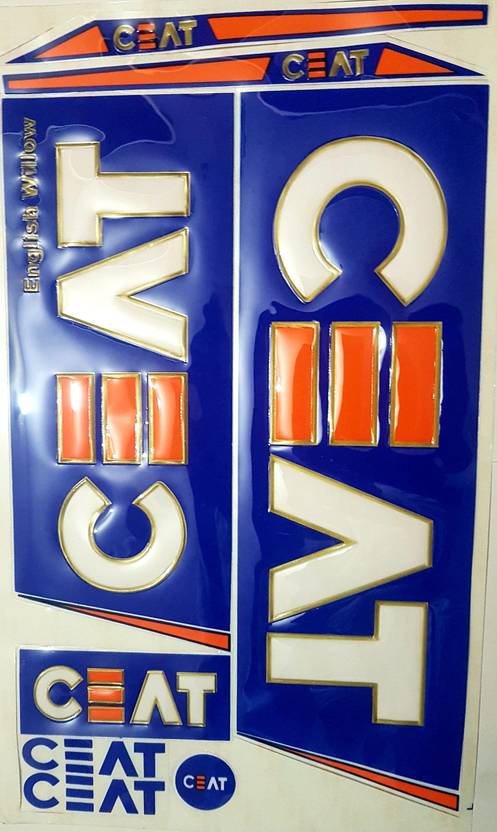 Kyrios CEAT 3D Embossed Cricket Bat Sticker Bat Sticker - Buy Kyrios ...