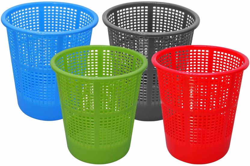 Wonder Plastic Prime Jali 222 Open Dustbin, Set of 4 Pc, 7 Ltr Dustbin ...
