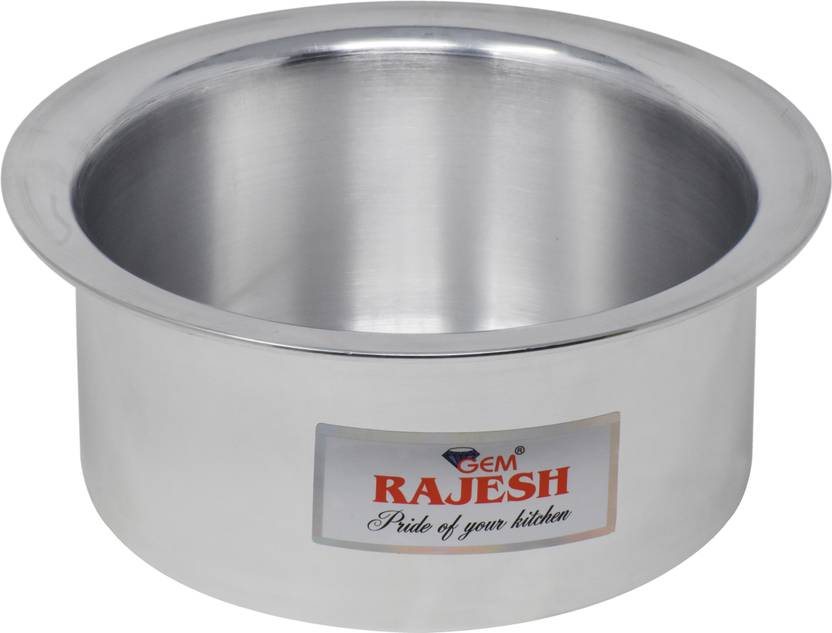 GEM RAJESH 1.5 Liters (No.11) Aluminium Tapeli, Cooking Pot, Patila ...
