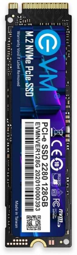 EVM 128GB M.2 NVME PCIE SSD 128 GB Laptop, Desktop Internal Solid State Drive (SSD) (128GB M.2 ...