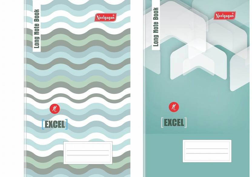 NEELGAGAN Excel Notebook,Register Size (19.0 cm x 30.5 cm) Hardbound P ...