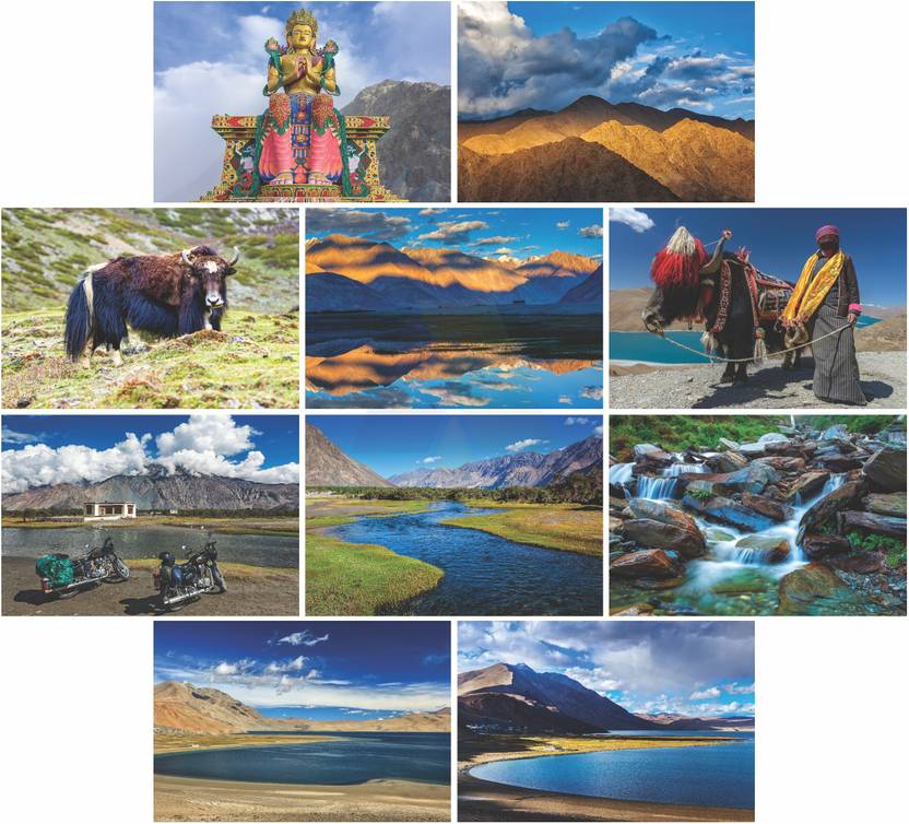 Anne Print Solutions® Himachal kashmirLeh ladakh mountain poster lake ...