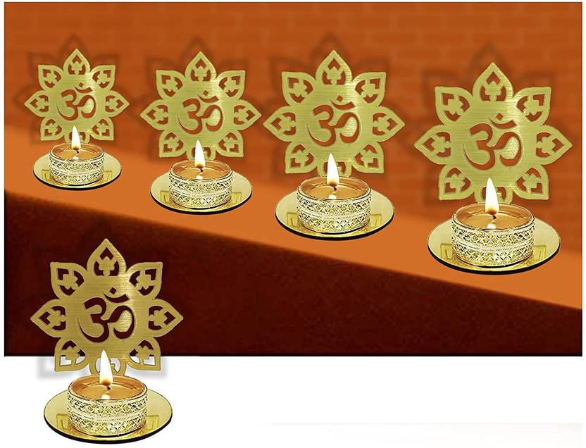 Satvik MDF Om Shape Diwali Shadow Diya, Traditional Deepawali Diya ...