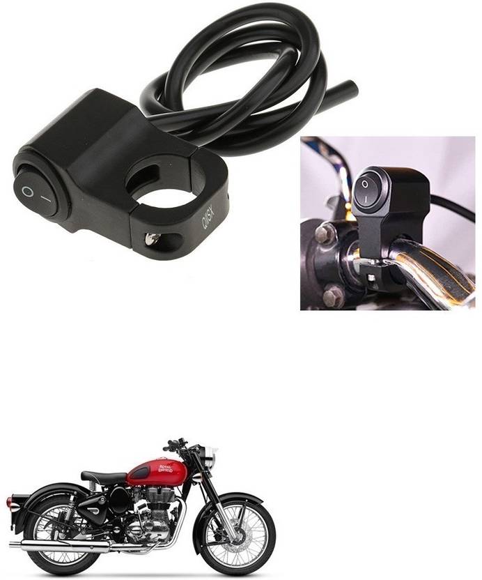 Qiisx CNC On/Off Motorcycle Handlebar Fitting Switch For Royal Enfield ...