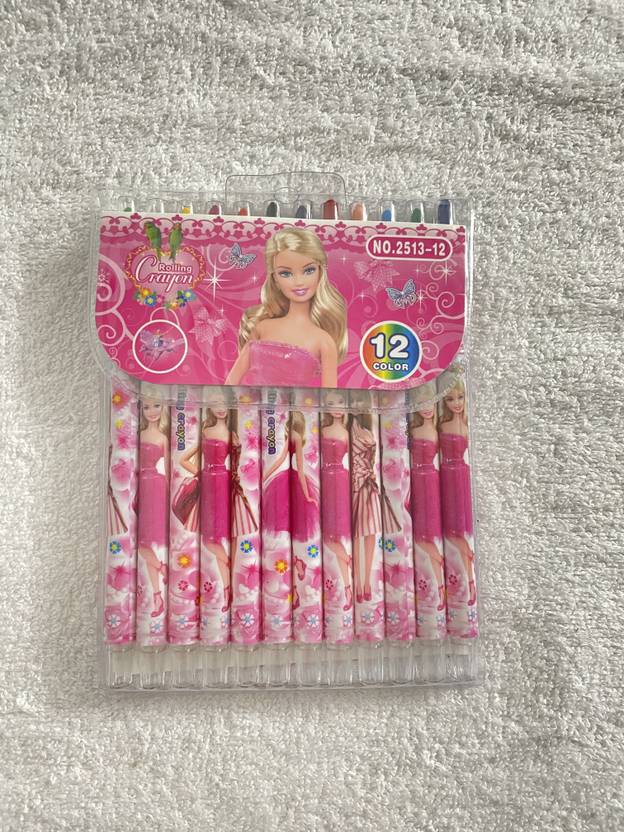 Flipkart.com | Look Ma 'Barbie' Rolling Crayon Colour Pen, twist and ...