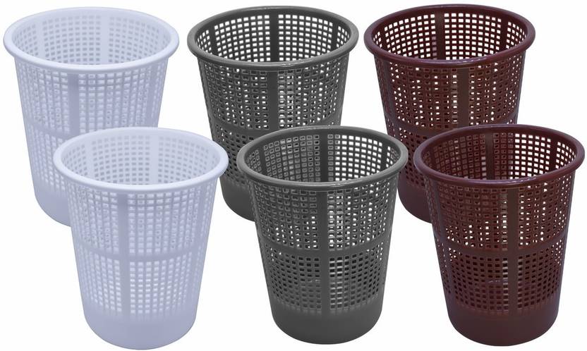 Wonder Plastic Jali 222 Open Dustbin, Set of 6 Pcs, 7 Ltr Dustbin ... Wonder Plastic Jali 222 Open Dustbin, Set of 6 Pcs, 7 Ltr Dustbin ...