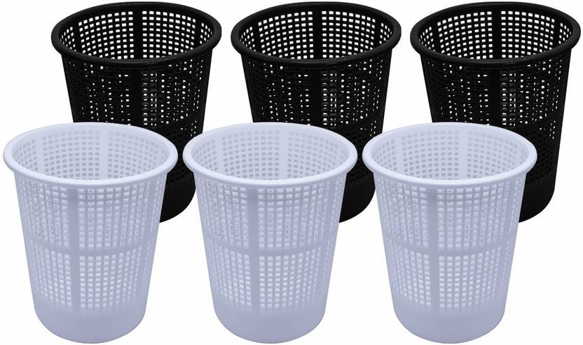 Wonder Plastic Jali 222 Open Dustbin, Set of 6 Pcs, 7 Ltr Dustbin ...
