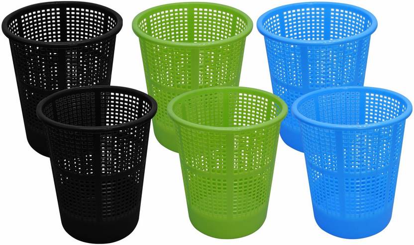 Wonder Plastic Jali 222 Open Dustbin, Set of 6 Pcs, 7 Ltr Dustbin, Blue ... Wonder Plastic Jali 222 Open Dustbin, Set of 6 Pcs, 7 Ltr Dustbin, Blue ...