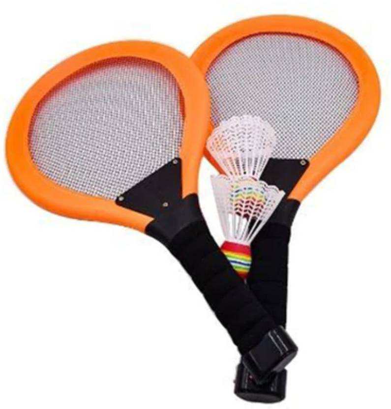 Kids Mandi Led Badminton Rackets with 2 Shuttlecock Dark Night Glow ...