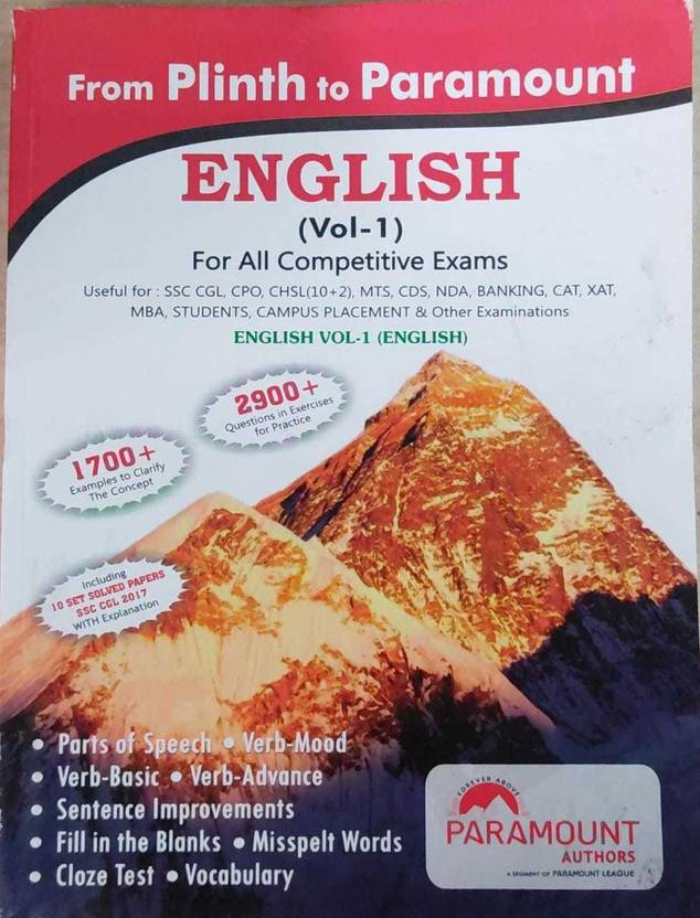 Plinth To Paramount English For All Competitive Exams Vol 1 (2022-23): Buy Plinth To Paramount ...
