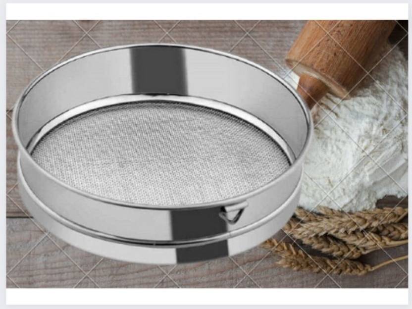 pelton Stainless Steel Atta Chalni/Channi/Flour Sieve ONE Piece Chalni ...