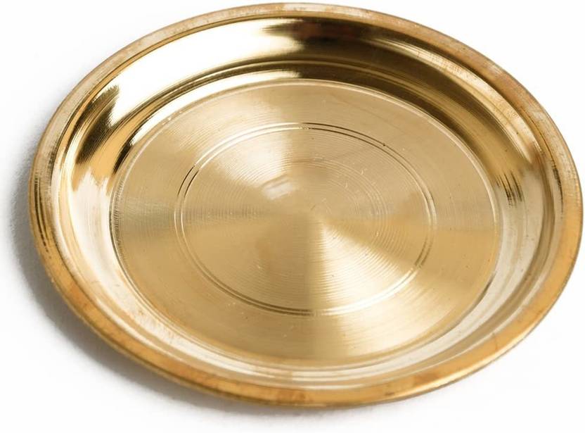 Alodie Brass Special Puja Plate | Pital Thali Set | Brass Pooja Plate ...