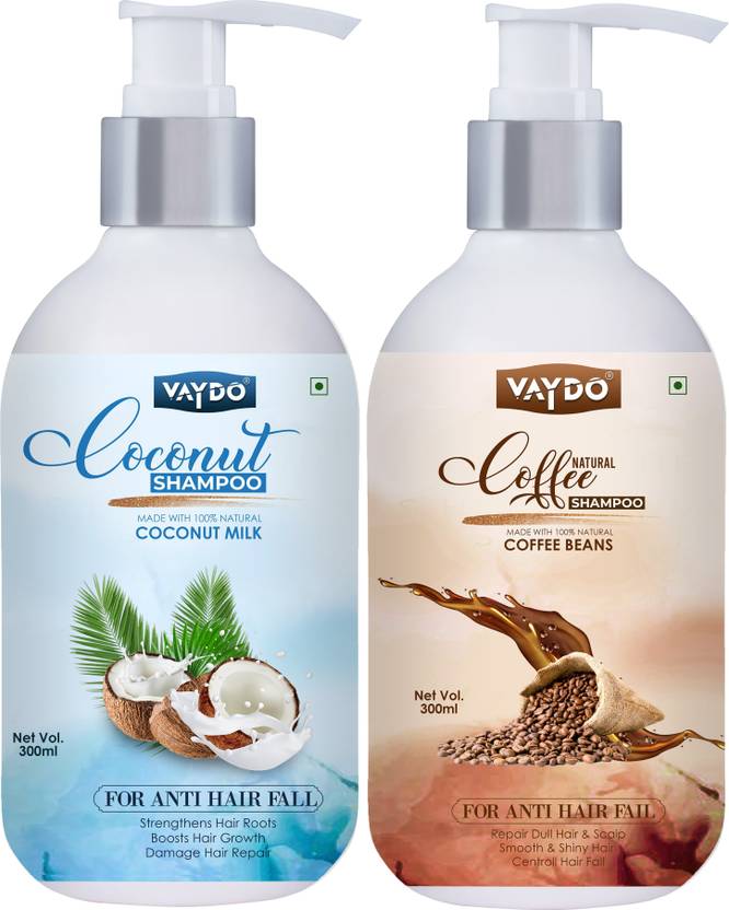 vaydo Coconut + Coffee Shampoo for Hair Growth and Controls Supports ...