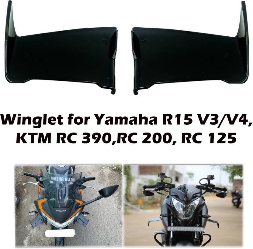 SRPHERE Winglet for Yamaha R15 V3/V4, KTM RC 390,RC 200, RC 125 Bike ...