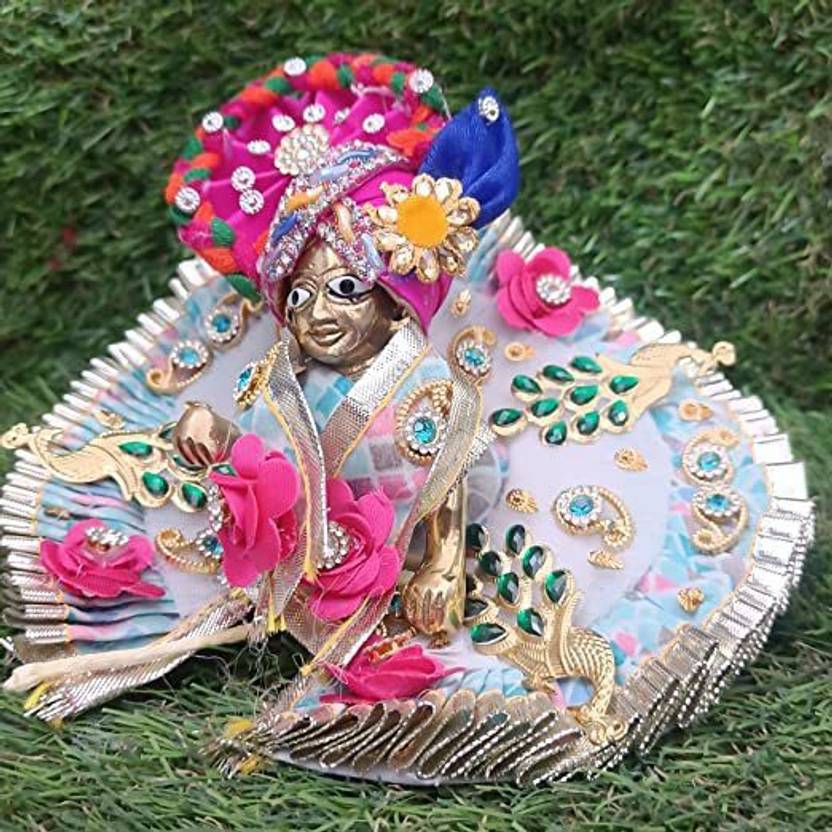 RMCG Traders Fabric Laddu Gopal Pagdi, Beautiful Colorful Pagdi of ...