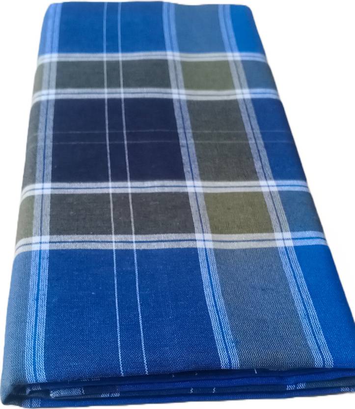 MJ ELEGANT COTTON LUNGEE Checkered Multicolor Lungi Price in India ...