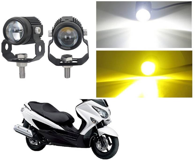 Atoray Mini drive fog light white and yellow Suzuki Burgman 125 Fog ...