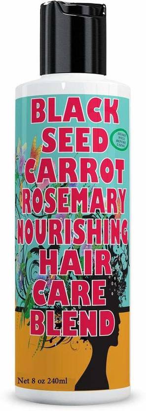 Sweet Sunnah Organic Black Seed Rosemary Carrot Hair Oil (4oz.) Hair ...
