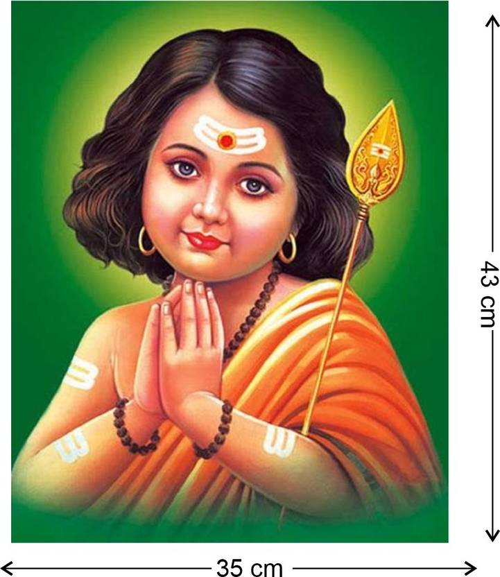 Wallzone Lord Murugar|Devotional Large Vinyl Wallsticker For Poojaroom ...