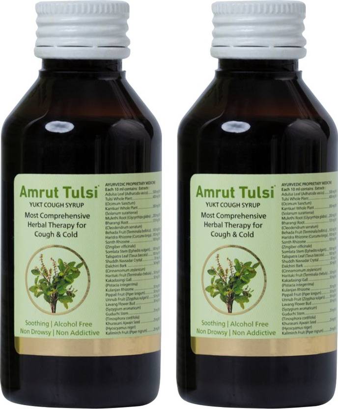 Amrut Tulsi Cough Syrup | Ayurvedic Syrup for Cough & Throat Irritation ...
