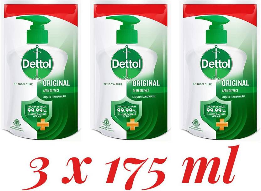 Dettol Original Germ Defense Liquid Handwash, Protects from 99.99% ...