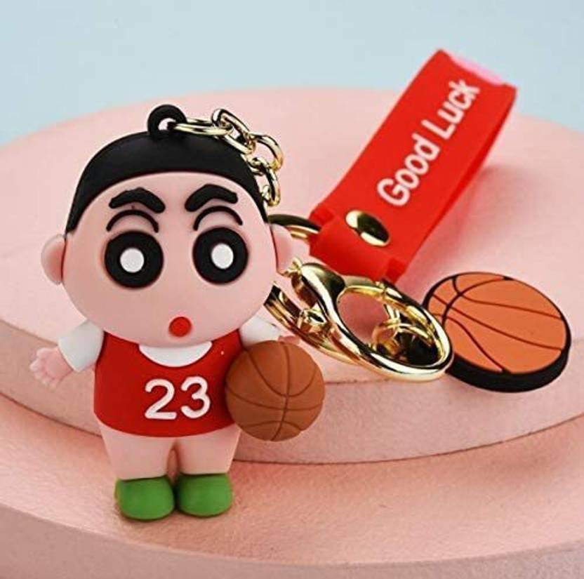 KYOP Shinchan Funny Crying Big Heavy Keychain with Strap Charm & Hook ...