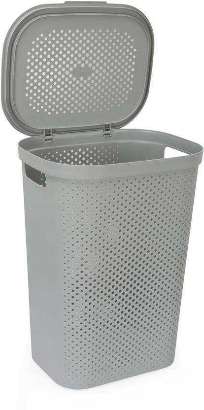 @Home by nilkamal 44 L Grey Laundry Basket - Buy @Home by nilkamal 44 L ...