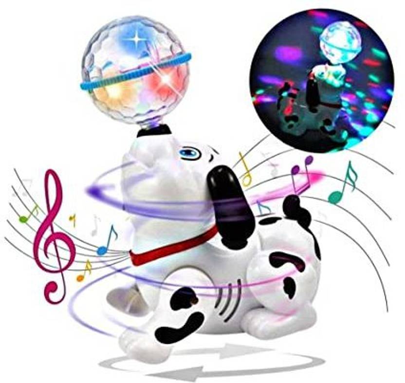 radhey preet Battery Operated Dancing Dog | Available with Sound, Music ...
