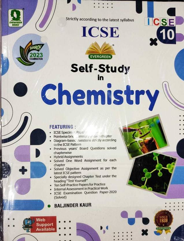 Icse Self Study In Chemistry - Class 10 (For 2023 Exams): Buy Icse Self ...
