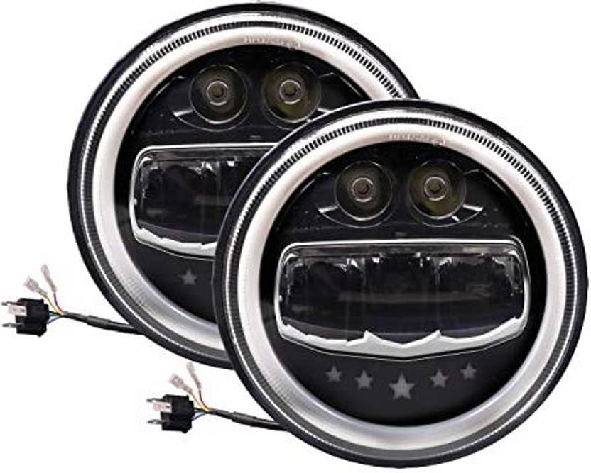OSWIN GOLD LED Headlight for Range Rover, Royal Enfield, Harley ...