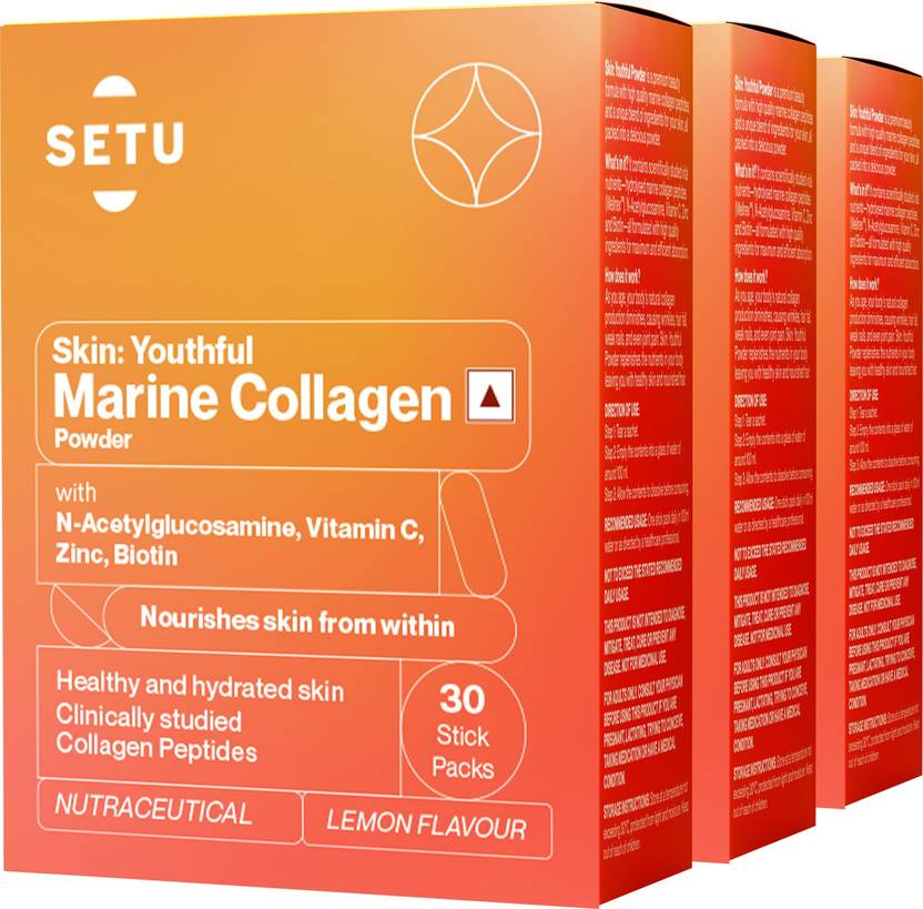 Setu Skin: Youthful Collagen Powder| Improves Skin Hydration ...