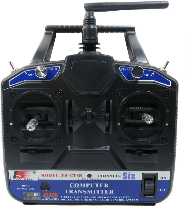 FLYSKY 2.4g Ct6b 6-Channel Transmitter+Receiver (R6b) (Complete Radio System For Rc Helicopter ...