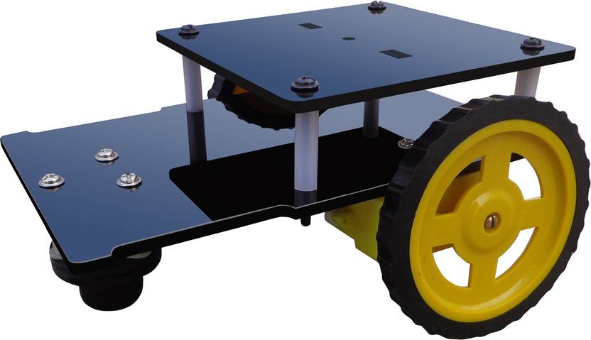Project Maker Multipurpose Double Layer Robotic Chassis with motors and ...