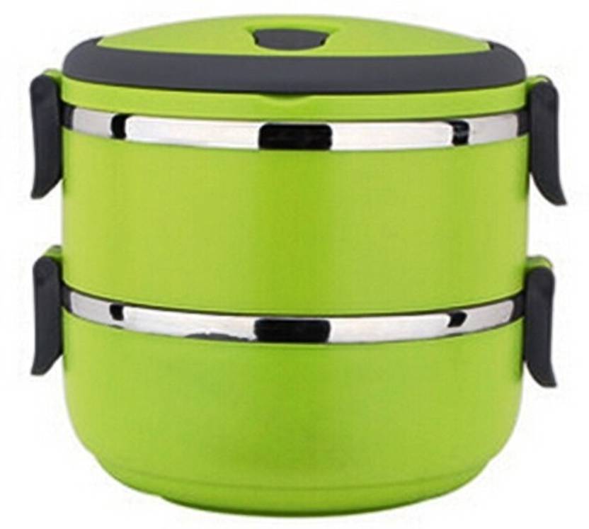 Flipkart.com | MOG Easy Lock Stainless Steel Double Layer 2 Containers ...