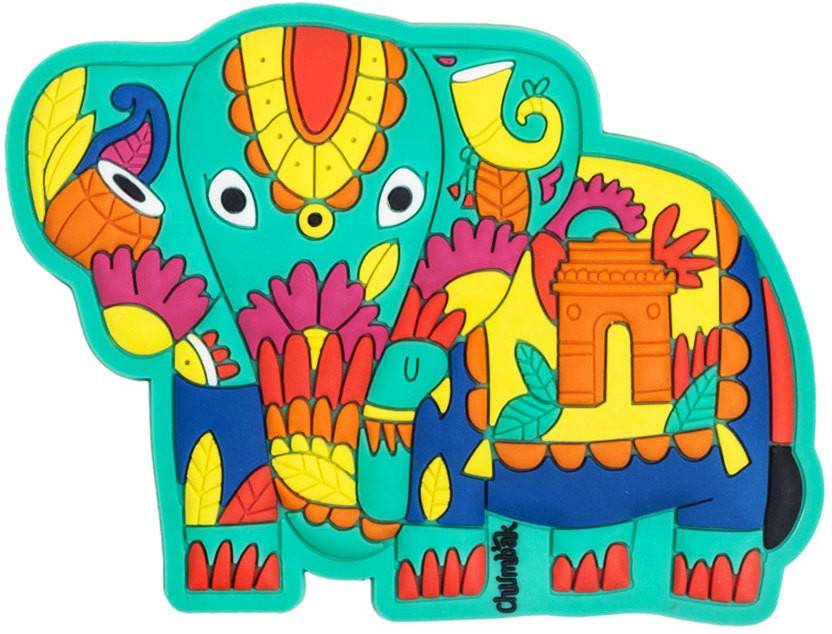 chumbak Ethnic Elephant Magnet Fridge Magnet Pack of 1 Price in India ...