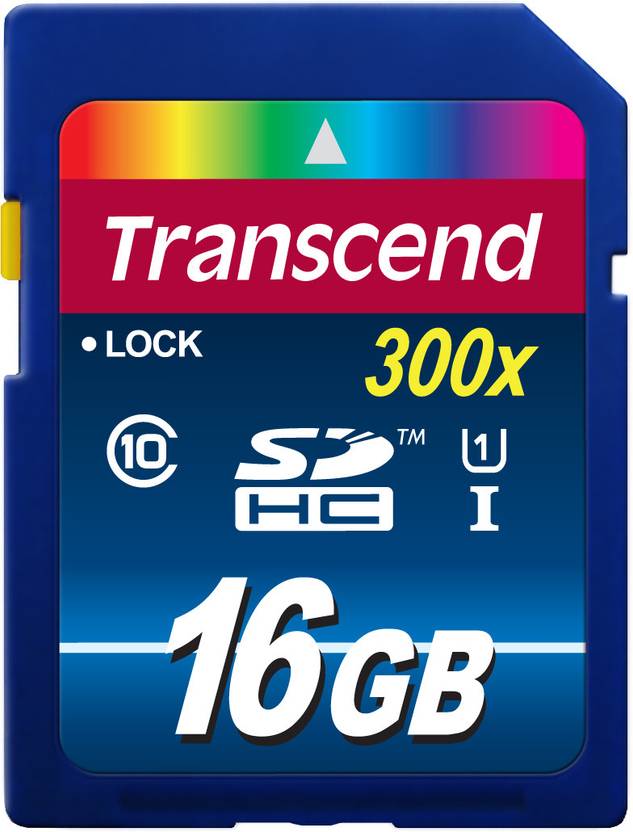 Transcend 16 GB SDHC Class 10 45 MB/S Memory Card - Transcend ...