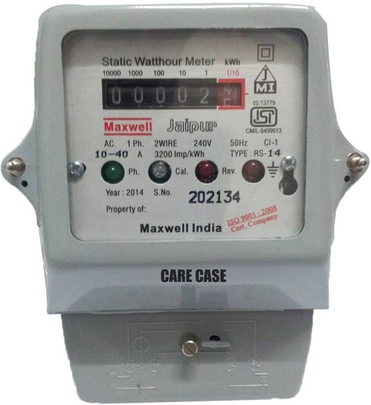 Care Case Single Phase Submeter / Energy And Electricity Meter Metal ...