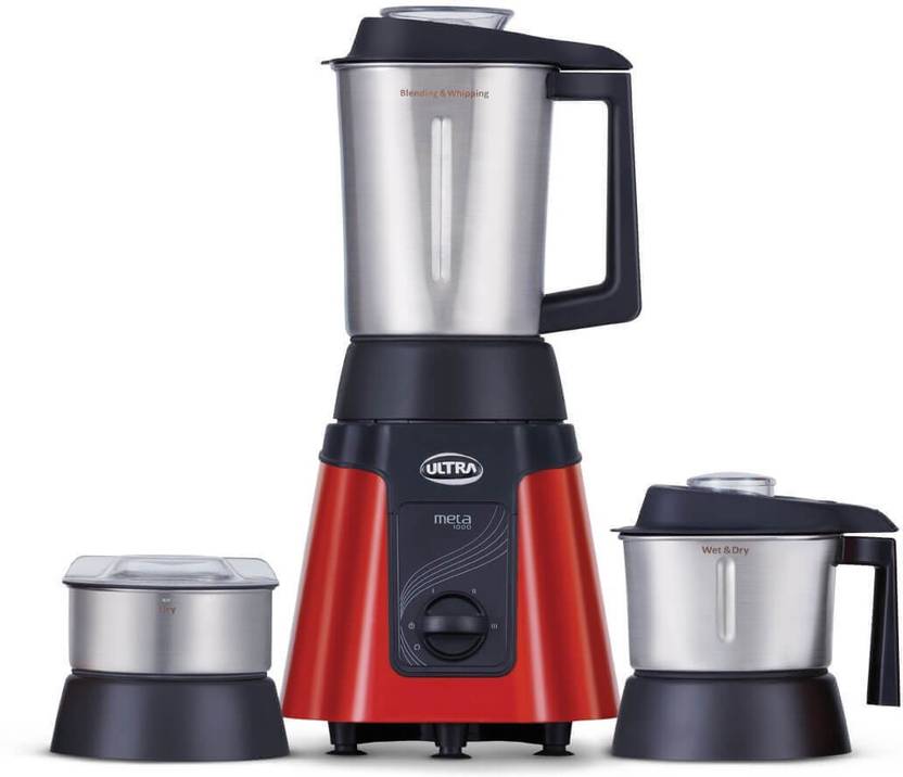 Elgi Ultra Elgi Ultra Meta 1000 - Red 1000 W Mixer Grinder (3 Jars, Red ...
