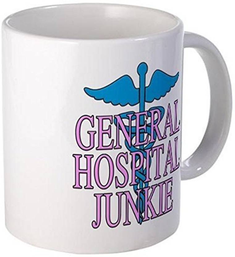 Muggies Magic Mug General Hospital Junkie S White Ceramic Coffee Mug ...
