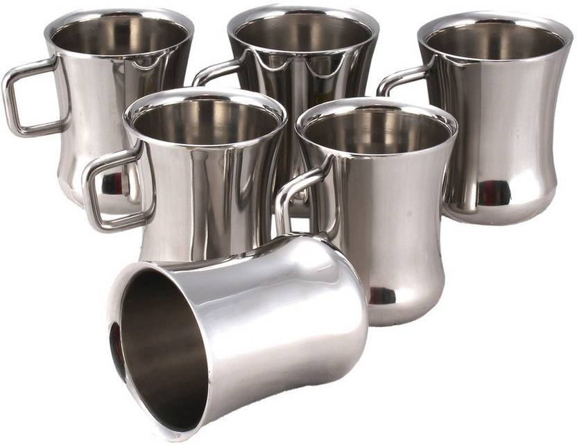 Vishal Steel Emporium Sanman Tea Coffees - Double Insulated Cups - Set ...