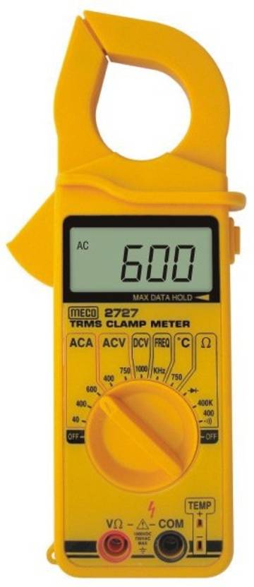 Meco 2727 CLAMP METER Digital Multimeter Price in India - Buy Meco 2727 ...